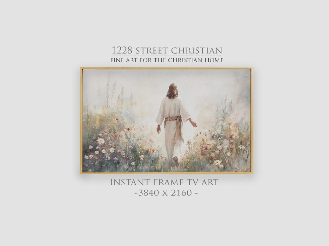 Jesus Christ Frame TV Art: Christian Digital Download - Etsy