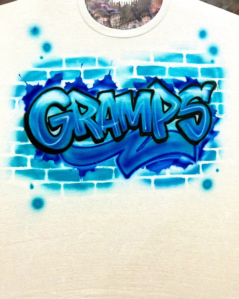 Airbrush Graffiti Block Name Design - Etsy