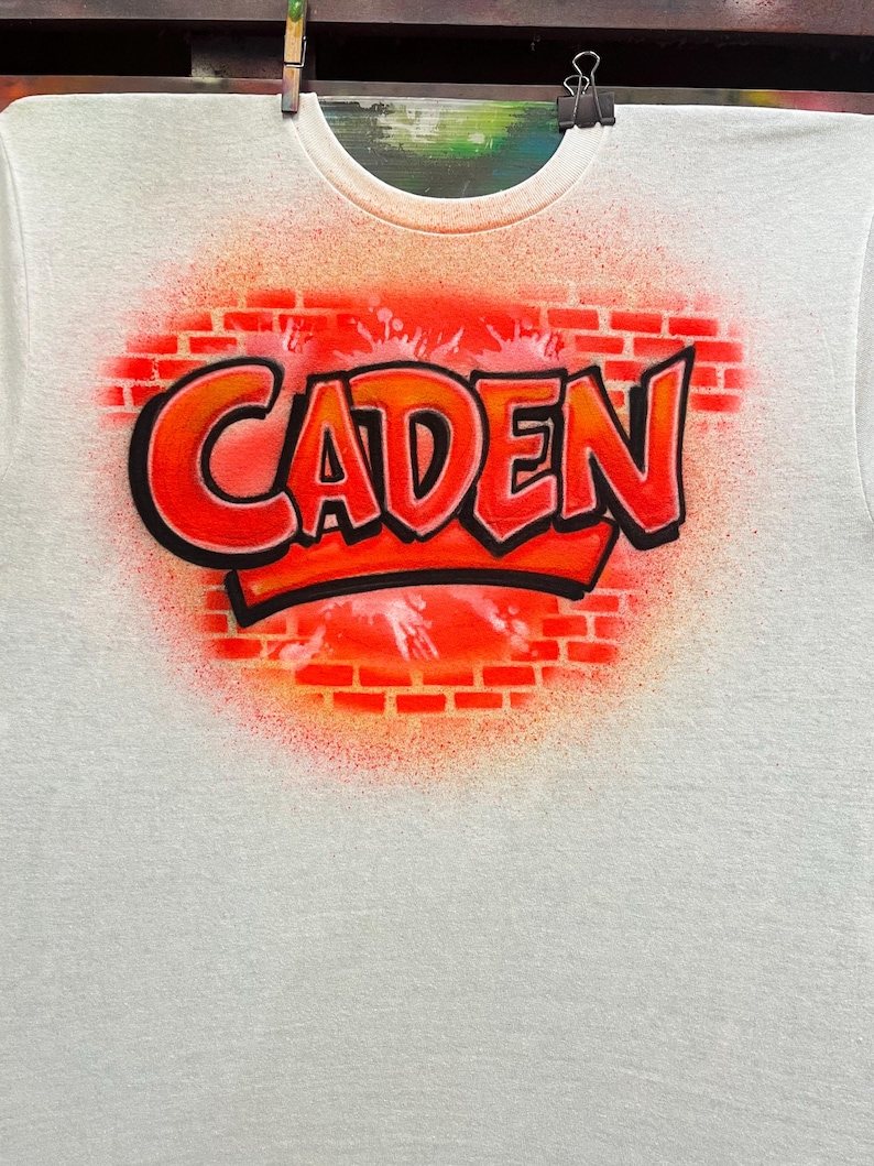 Airbrush Graffiti Name Brick Design - Etsy