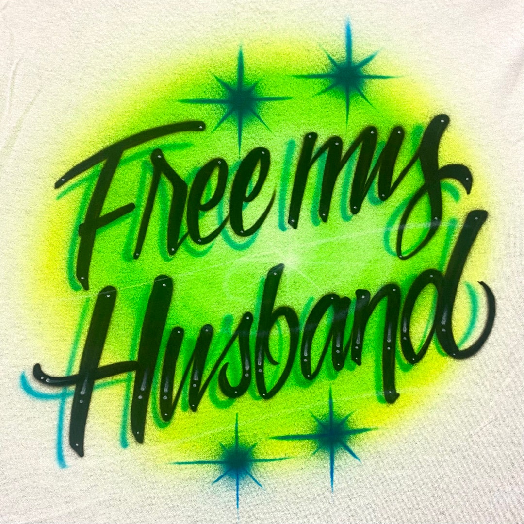 Airbrush Script Name Shirt Design - Etsy