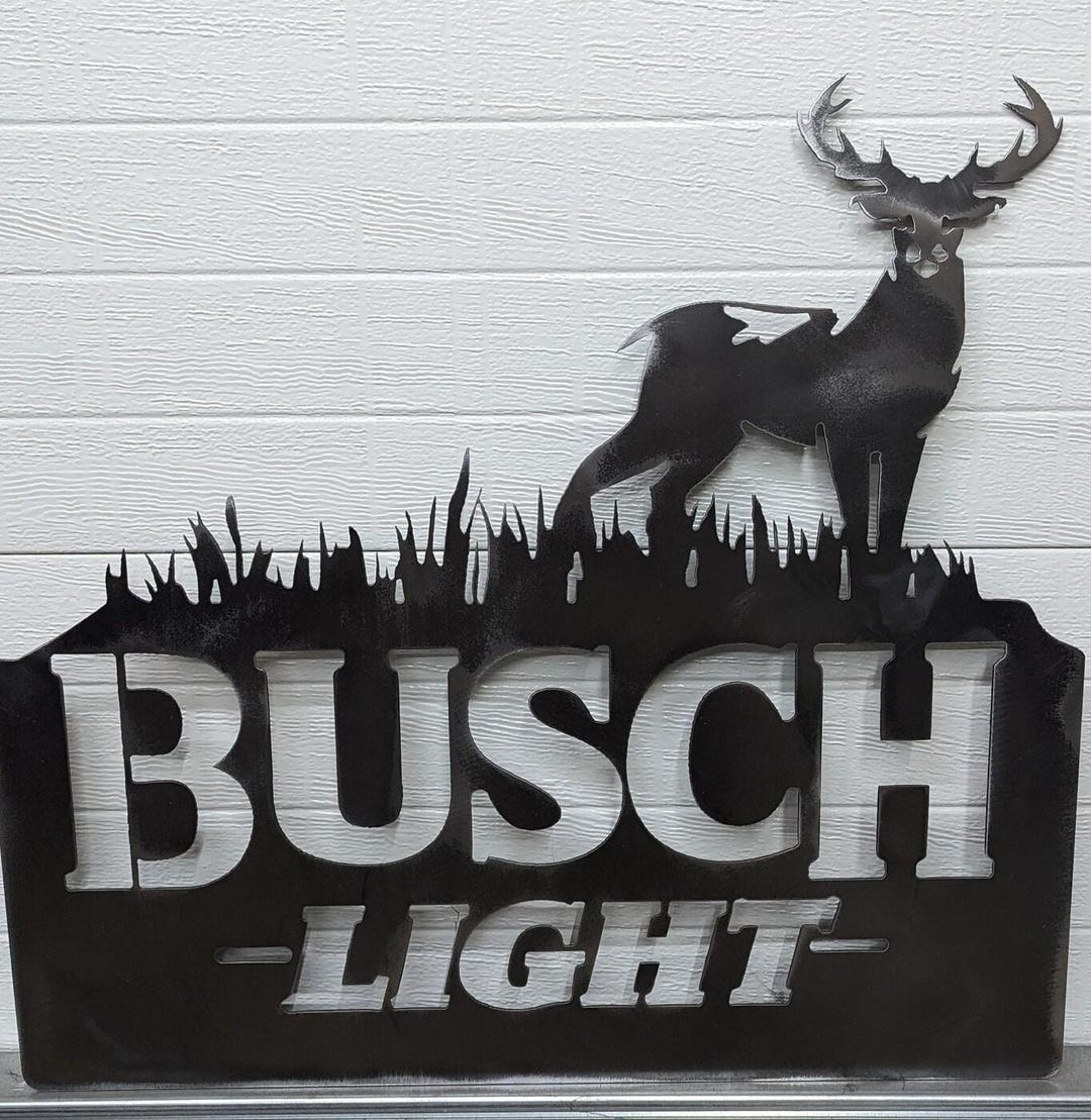 Beer Lite Busch Deer DXF and SVG Files Digital Download Ready to Cut - Etsy