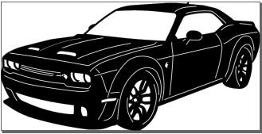 Dodge Challenger Plasma Cut DXF and SVF Files Ready to Cut - Etsy