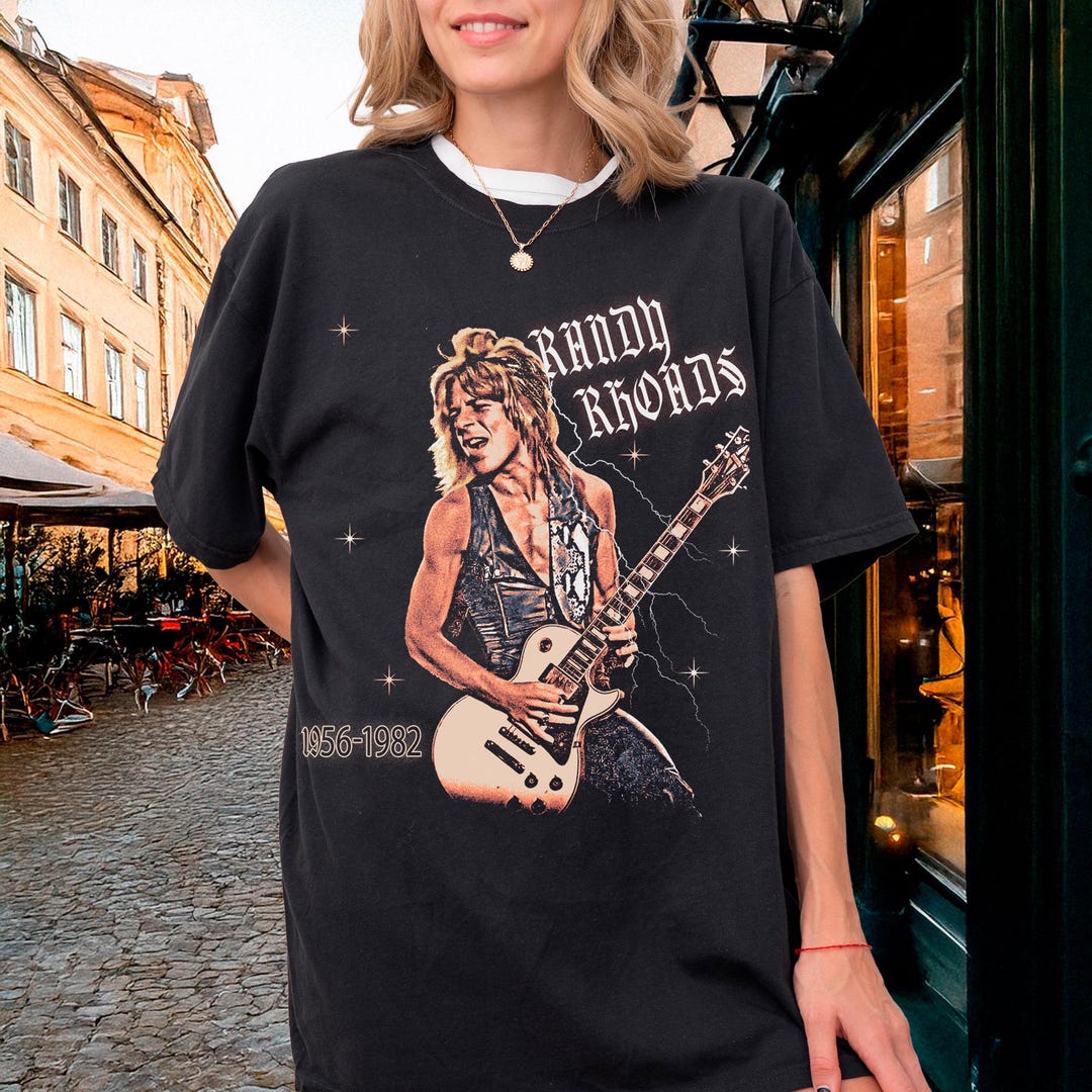 Randy Rhoads Tee, Randy Rhoads, High Quality Fabric, Randy Rhoads ...