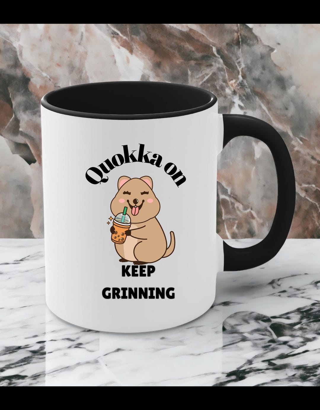 Quokka 'keep Grinning' Coffee Mug, Wildlife Animal Lover Gift - Etsy