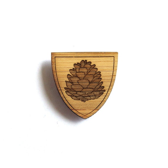 Rustic Pinecone Pin. Pinecone Pin. Wood Tie Pin. Wood Lapel | Etsy