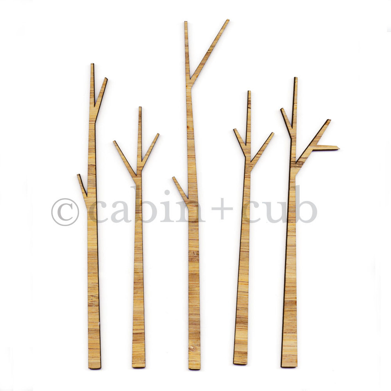 Trees Cake Topper Set Bamboo Wedding Cake Topper Rustic - Etsy