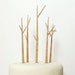 Trees Cake Topper Set Bamboo Wedding Cake Topper Rustic - Etsy