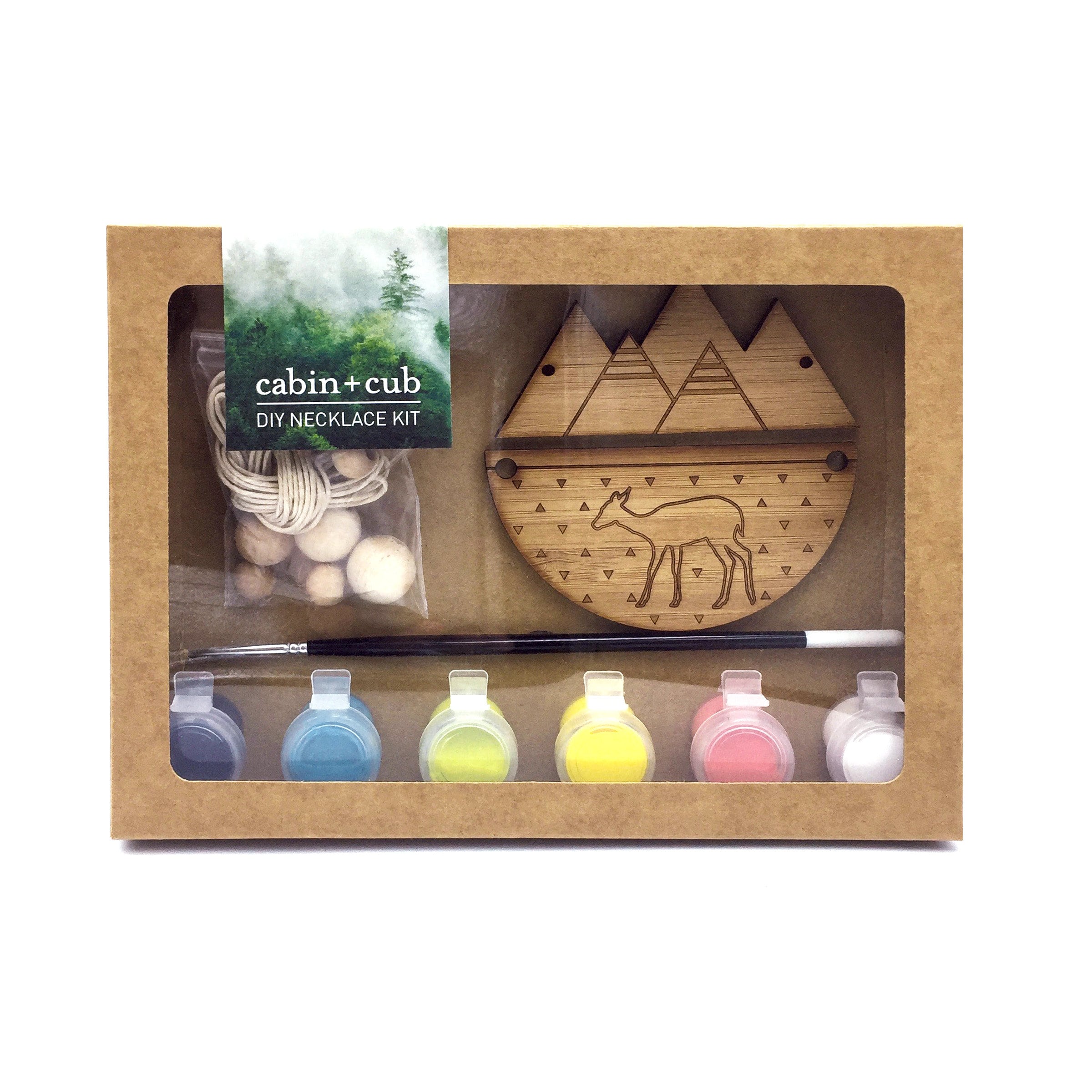 Diy Craft Kit. DIY Necklace Kit. Craft Kit. Wood Necklace Kit. | Etsy