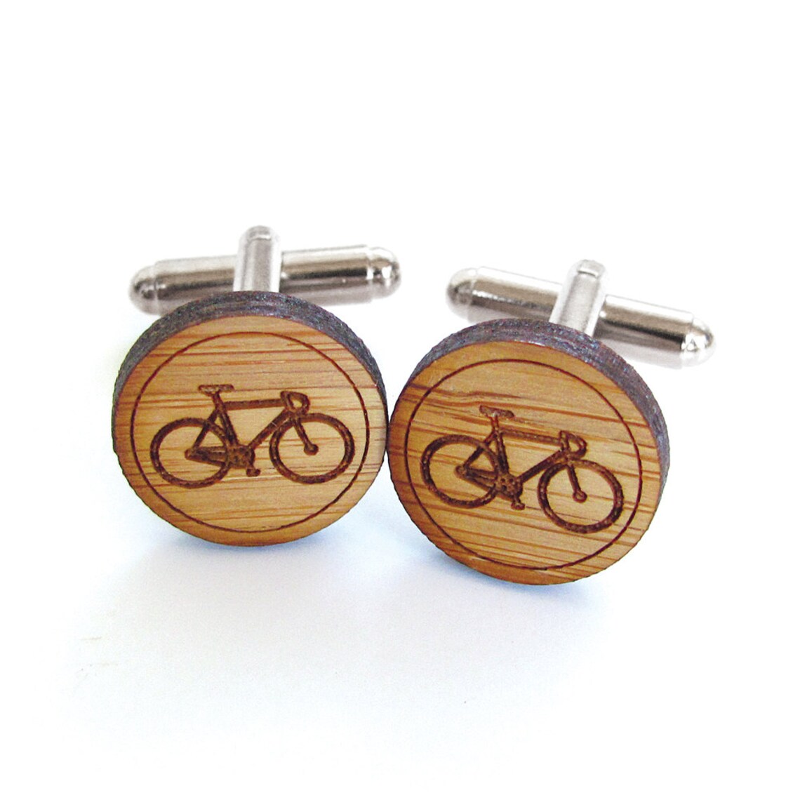 Bicycle Cufflinks. Bike Cufflinks. Wood Cufflinks. Groomsmen | Etsy