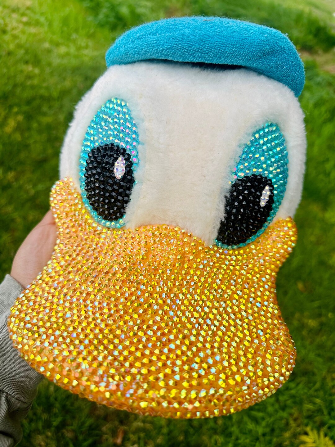 Rhinestone Donald Duck Baseball Cap Collectible/wearable - Etsy