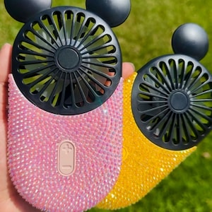 Rhinestone Mickey Fan - Etsy