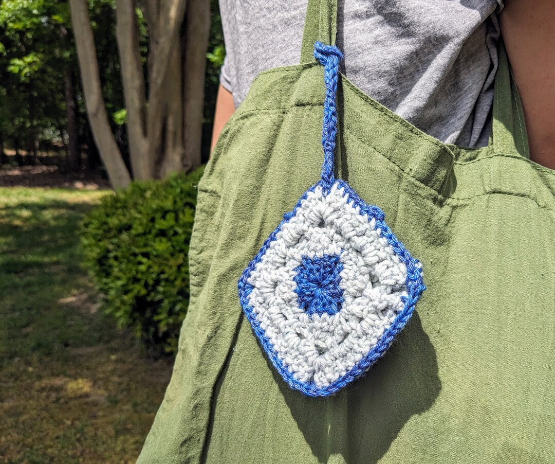 Diamond Granny Square Bag Charm Pouch Crochet - Etsy