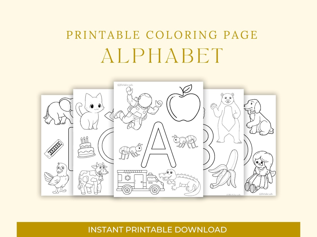 Alphabet Coloring Pages, Letters to Color, Coloring Pages, Preschool ...