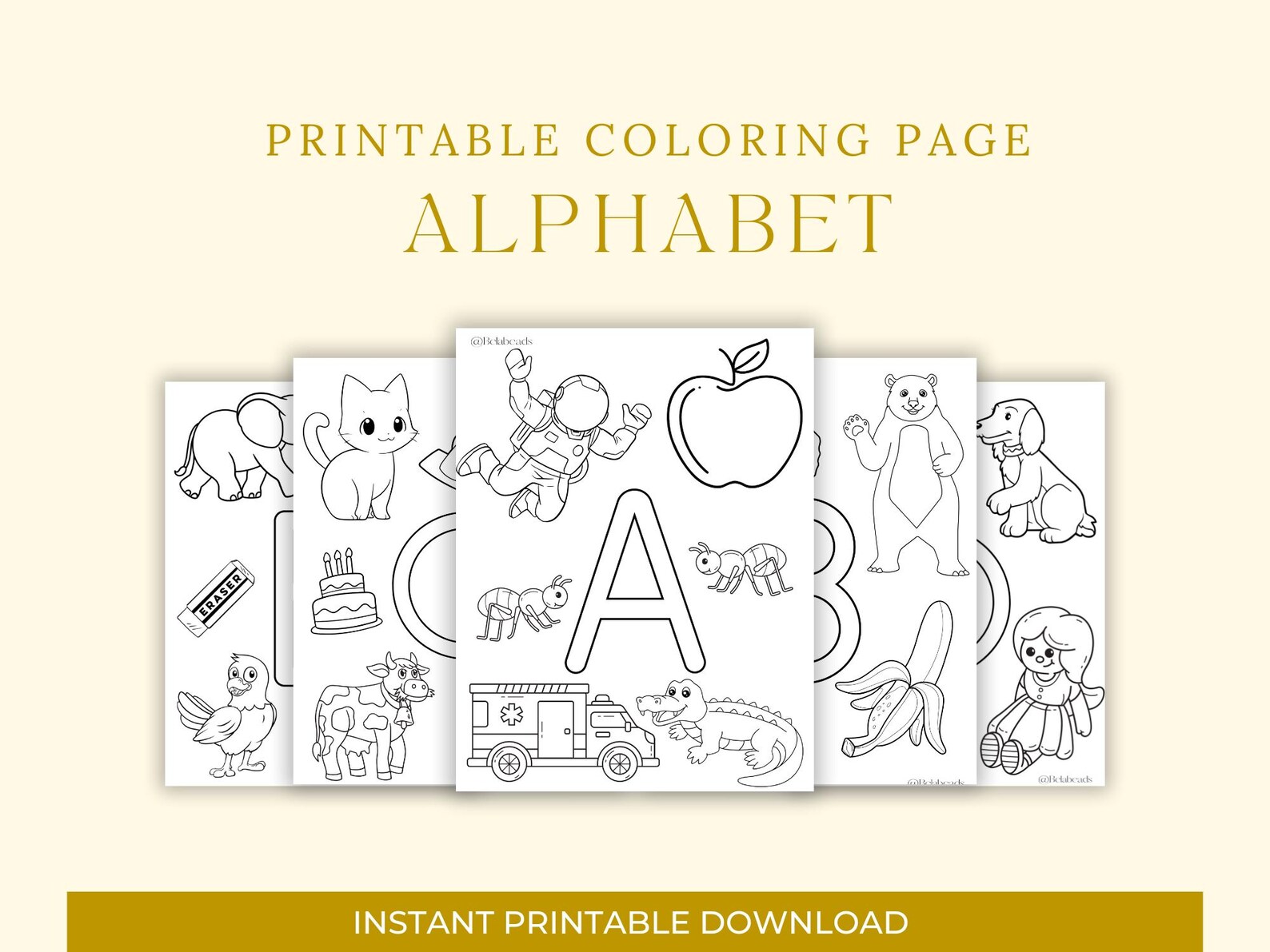 Alphabet Coloring Pages, Letters to Color, Coloring Pages, Preschool ...