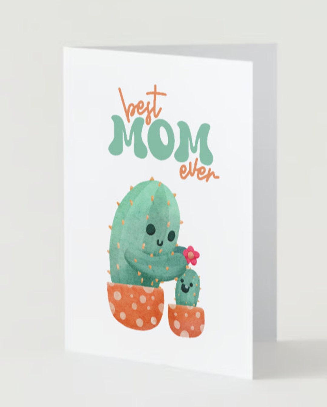 Best Mom Ever Cute Cactus Instant Download Printable Card - Succulent ...