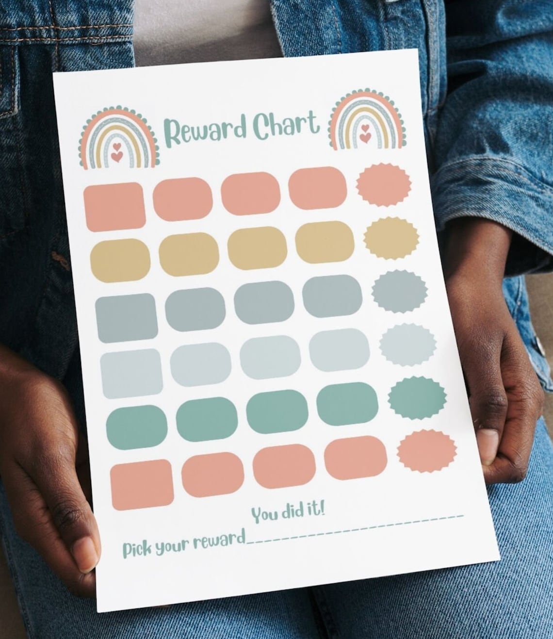 Reward Chart Printable PDF Instant Download Toddler Reward Chart ...