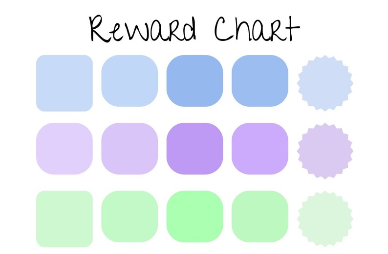 Reward Chart Printable PDF Instant Download - Toddler Reward Chart ...