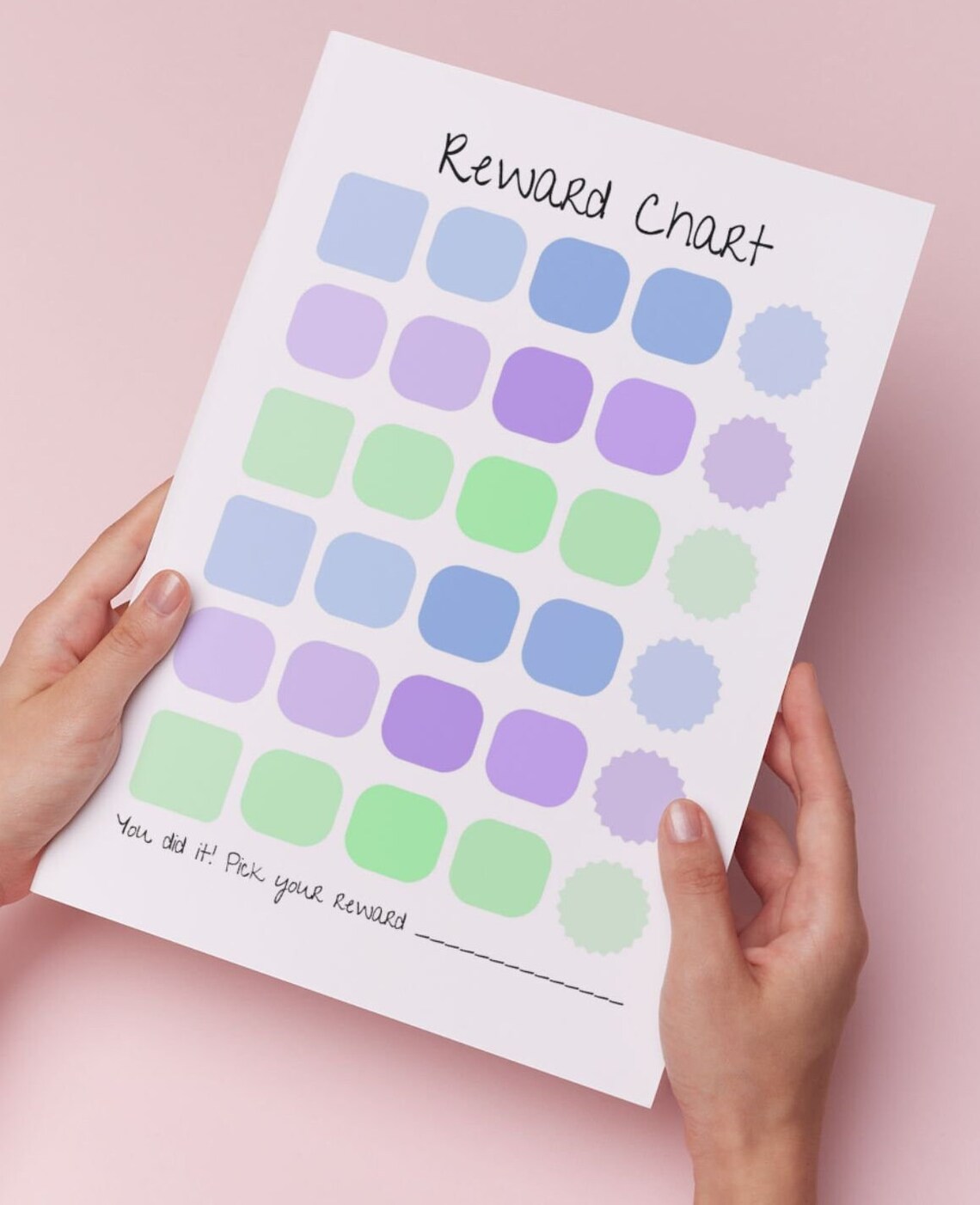 Reward Chart Printable PDF Instant Download - Toddler Reward Chart ...