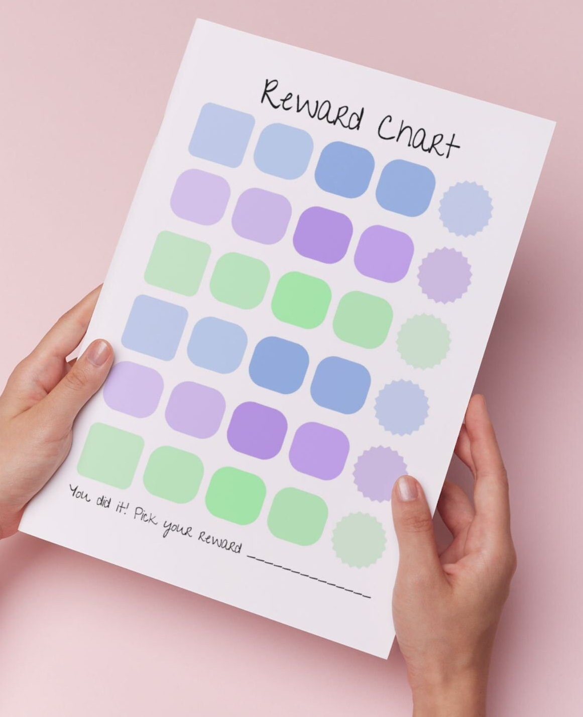 Reward Chart Printable PDF Instant Download - Toddler Reward Chart ...