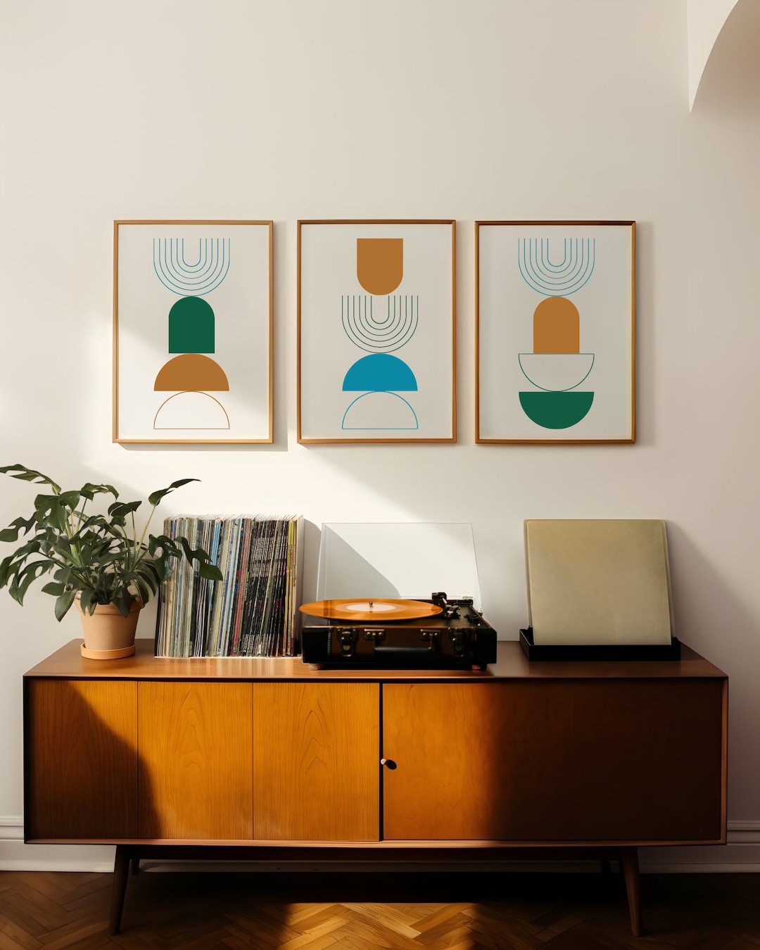 Three Mid Century Modern Digital Art Prints - Etsy
