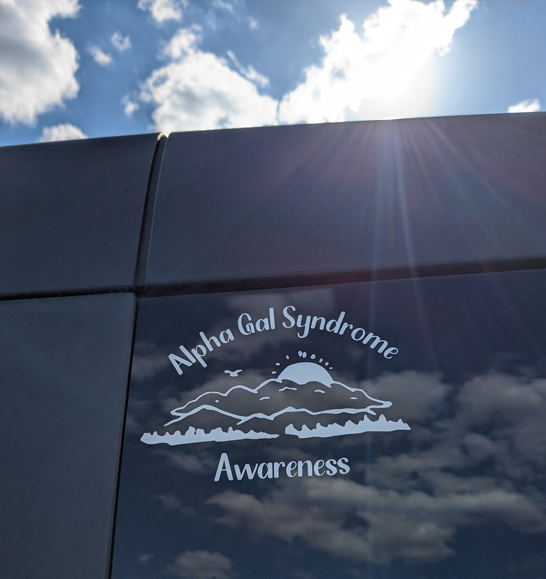 Alpha Gal Syndrome Awareness Car Decal - Red Meat Allergy - Vinyl ...