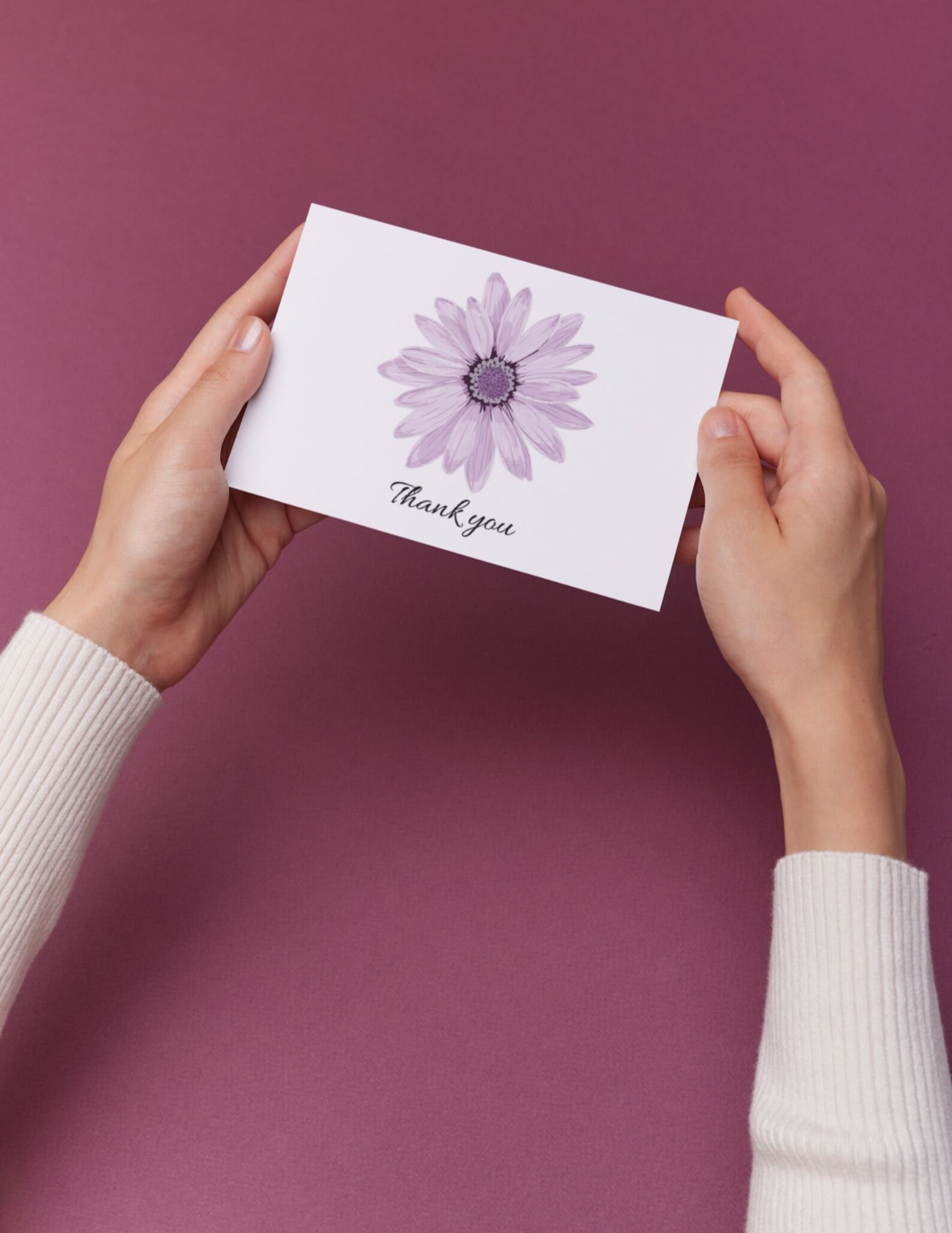 Elegant Floral Thank You Notes Set - 6 Assorted Designs - Digital ...