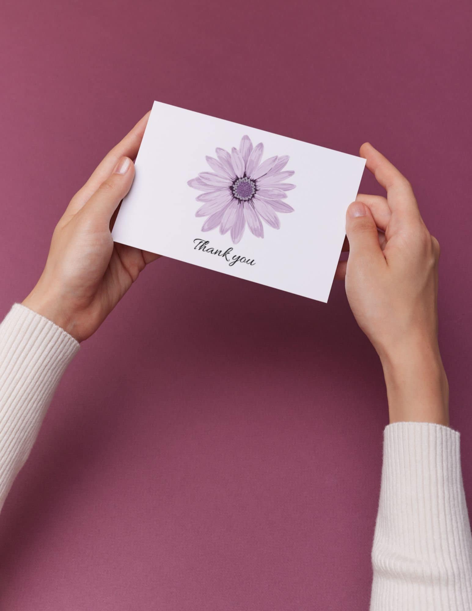 Elegant Floral Thank You Notes Set - 6 Assorted Designs - Digital ...