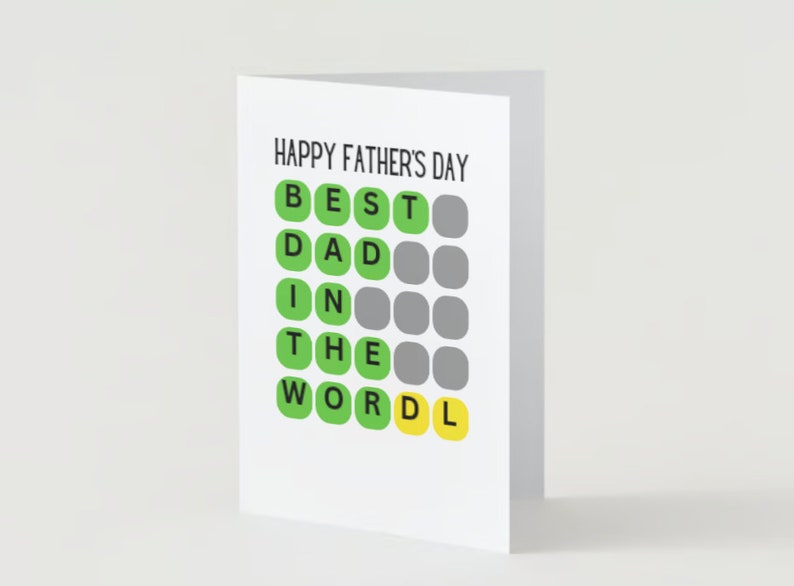 Printable Best Dad in the Wordle Father's Day Card - Wordle Card ...