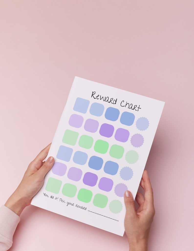 Reward Chart Printable PDF Instant Download - Toddler Reward Chart ...
