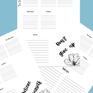 Productivity Bundle Digital To-do List Printable Bundle - Three ...