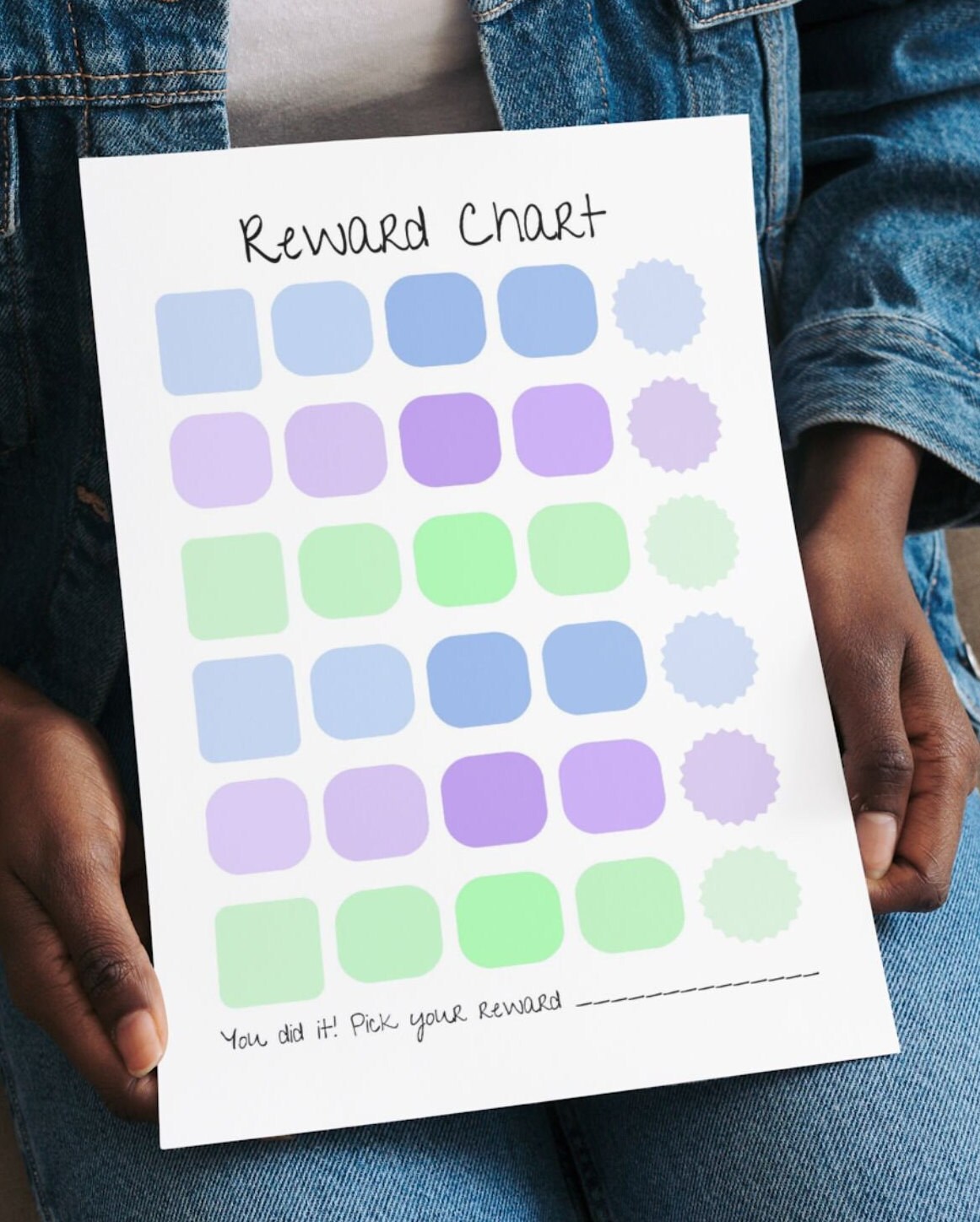 Reward Chart Printable PDF Instant Download - Toddler Reward Chart ...