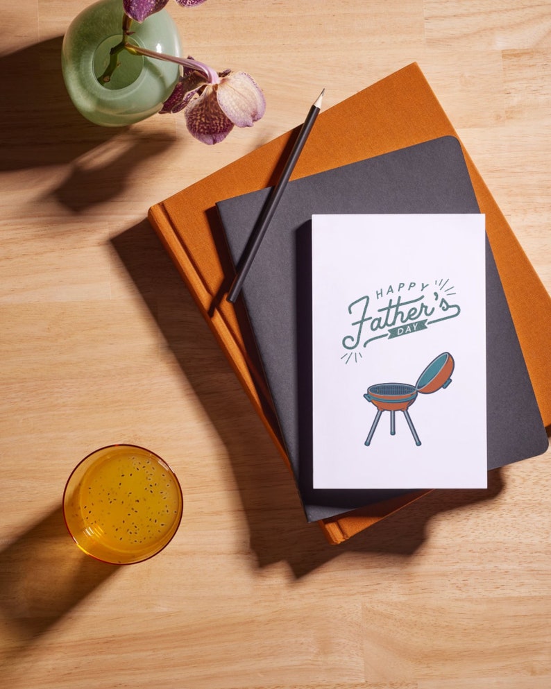 Happy Father's Day Grill Instant Download Printable Card Father's Day ...