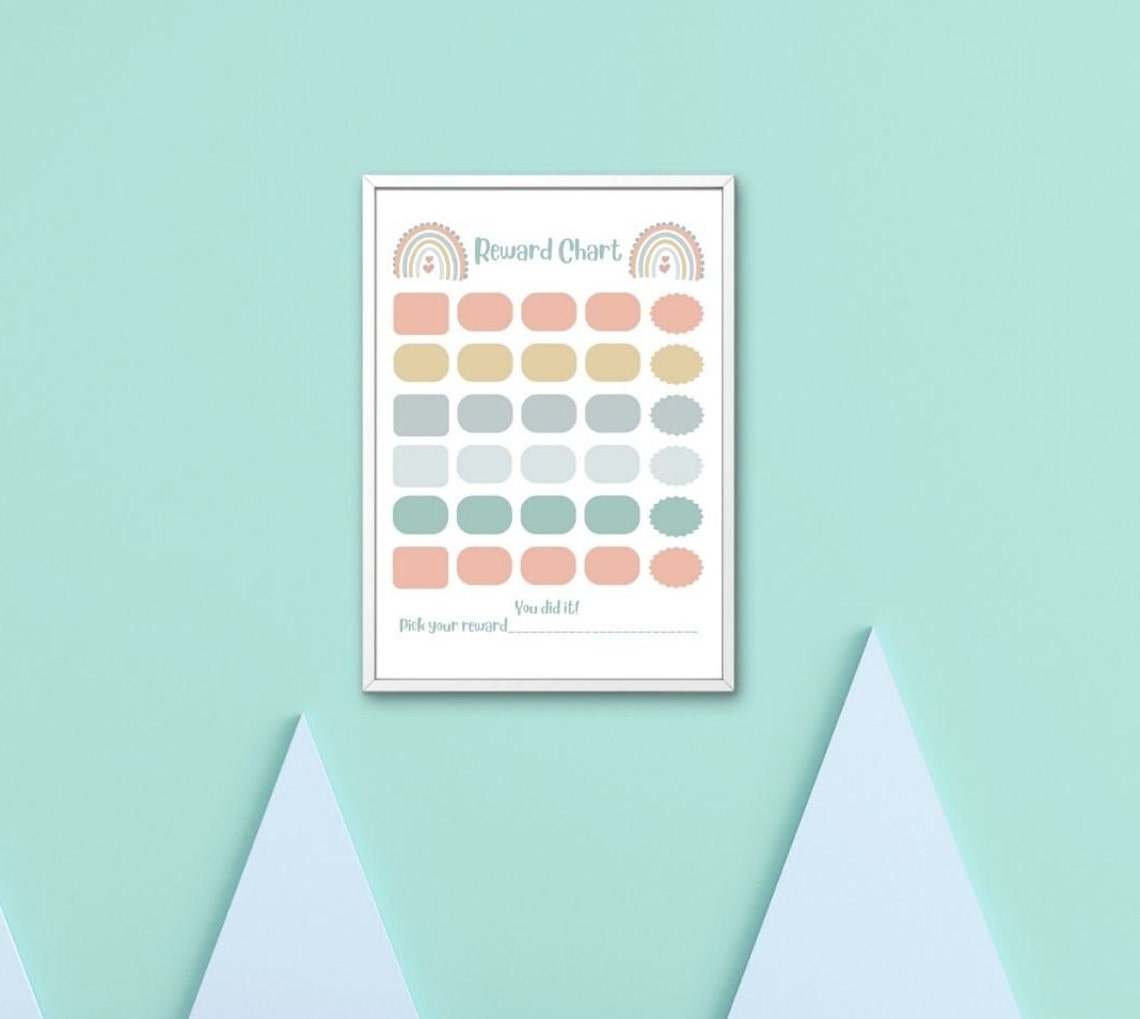 Reward Chart Printable PDF Instant Download Toddler Reward Chart ...
