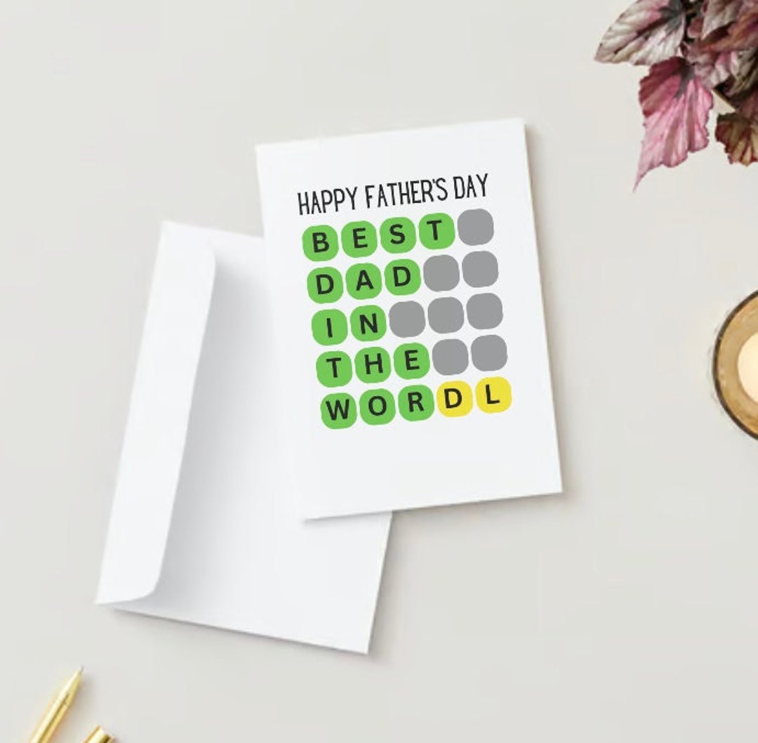 Printable Best Dad in the Wordle Father's Day Card - Wordle Card ...