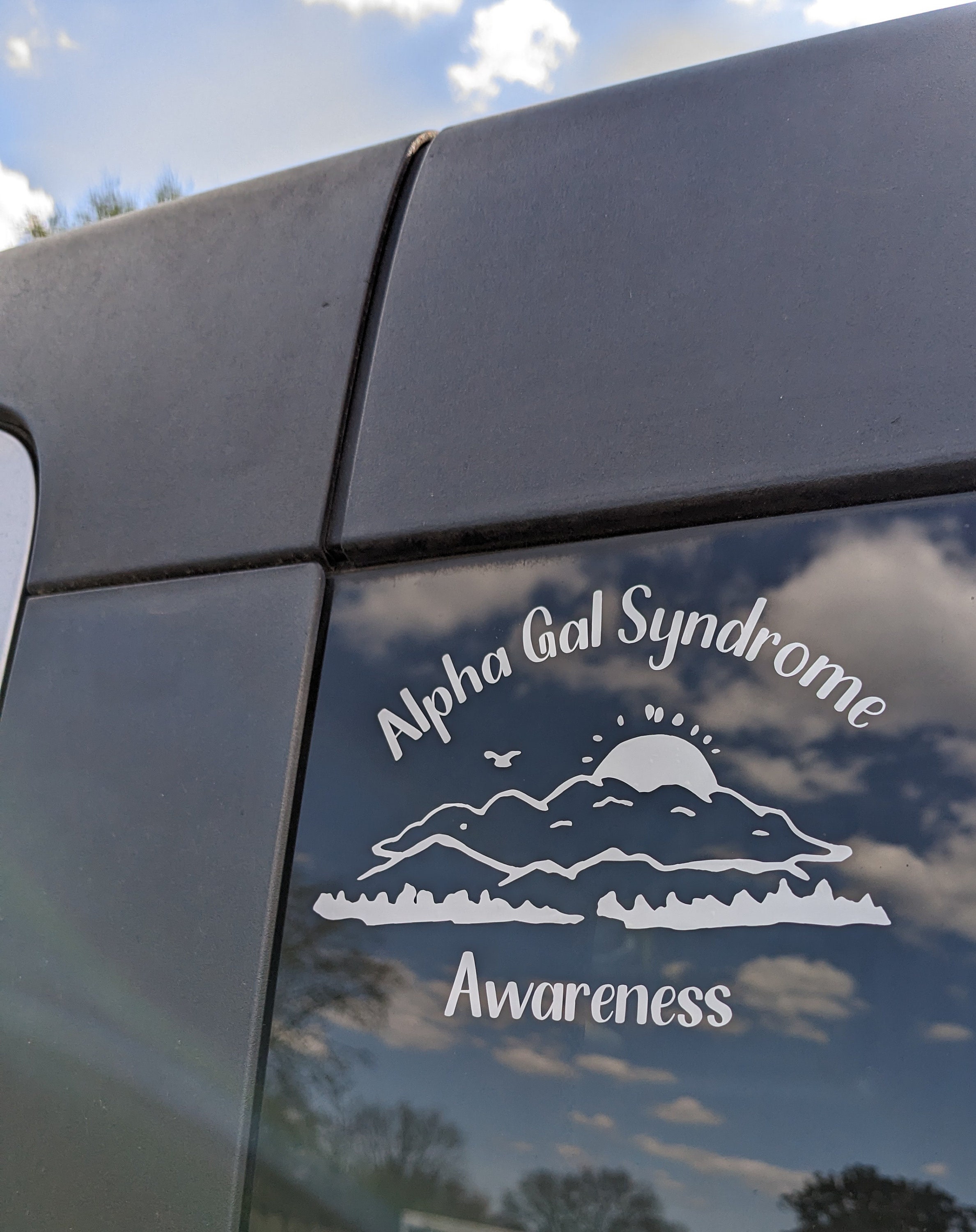 Alpha Gal Syndrome Awareness Car Decal Red Meat Allergy Vinyl Sticker ...