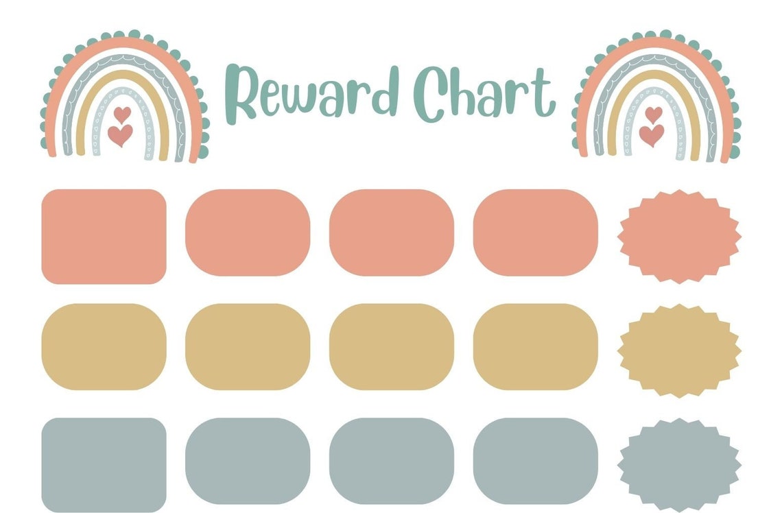 Reward Chart Printable PDF Instant Download Toddler Reward Chart ...