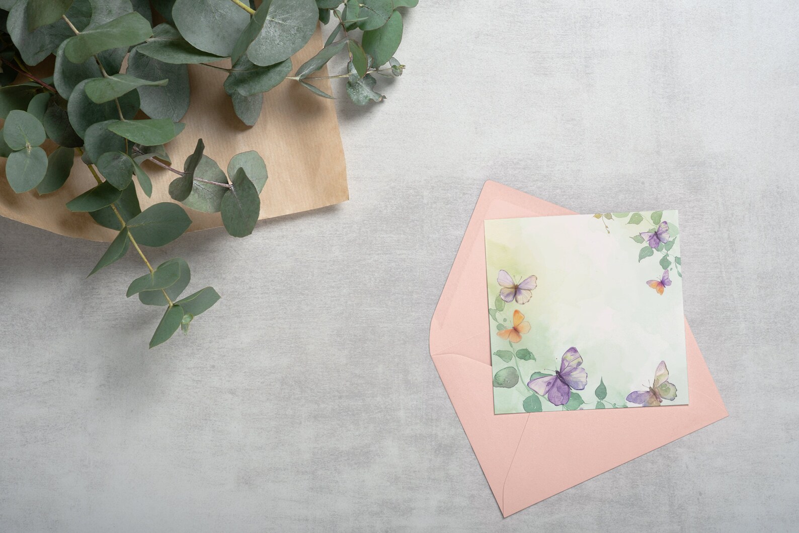 Watercolor Butterfly Digital Paper | Butterfly Digital Art | Square ...