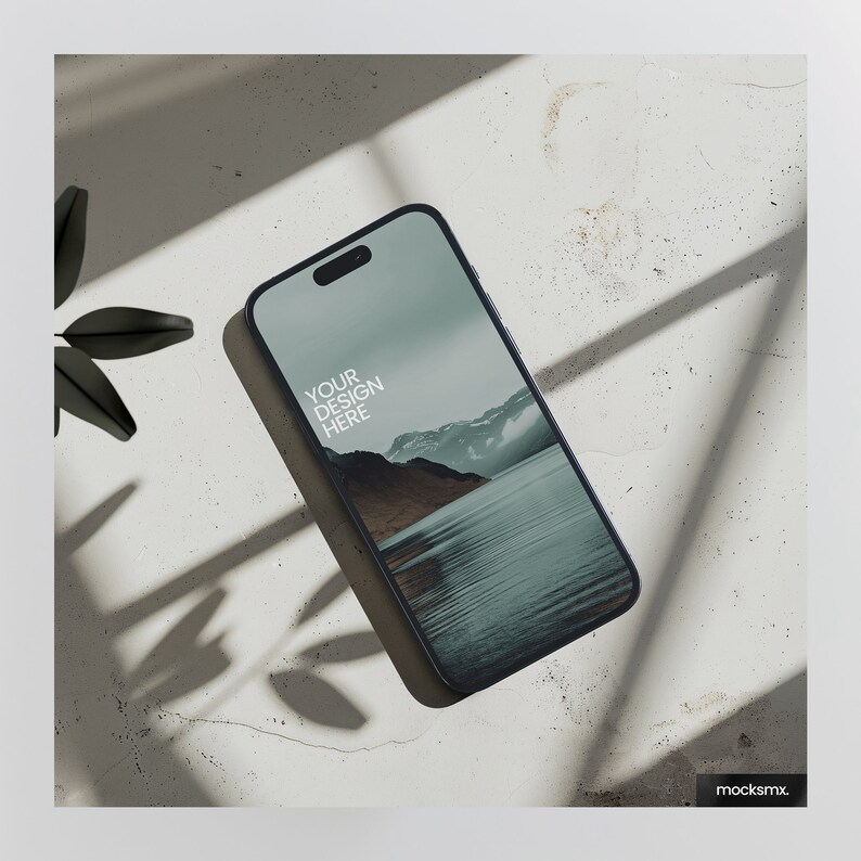 5 Transparent iPhone Screen Mockups, Minimalist Aesthetic (PSD, PNG) - Etsy