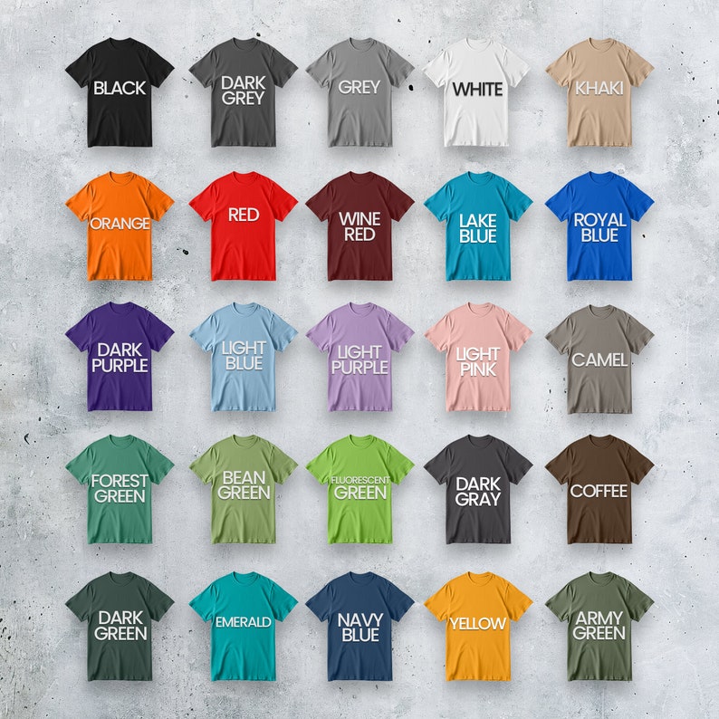 Bundle of 50 MOCKUP of 25 Different Colors, PSD File Smart Object ...