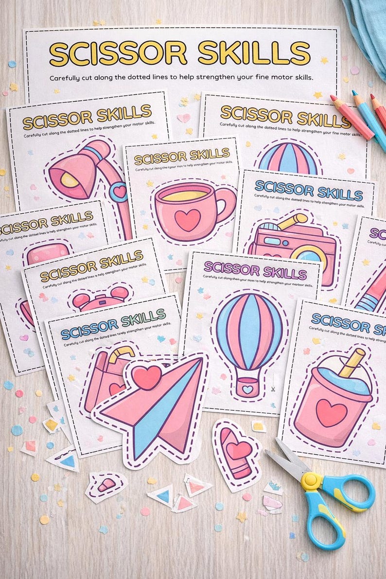 200 Preschool Worksheets Bundle | Tracing, Cutting, Coloring, ABC ...