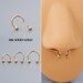 16G 14K Solid Gold Star Shape Septum Ring/septum Jewelry/septum ...