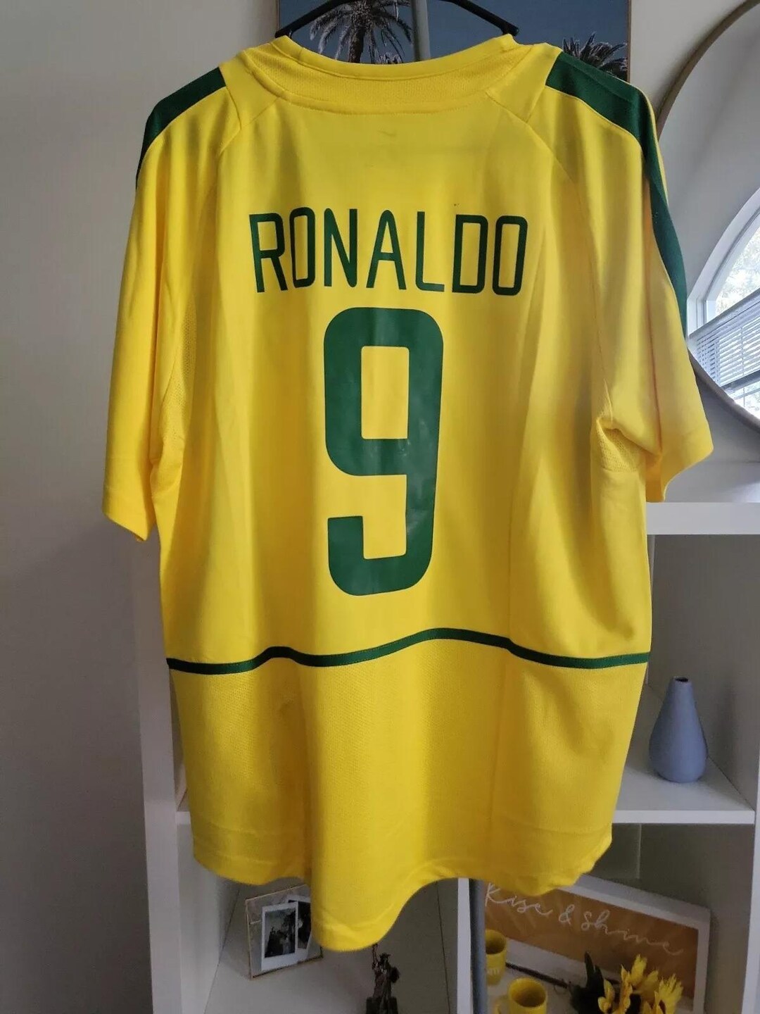 Brazil Home 9 Ronaldo World Cup 2002 Yellow Soccer Jersey - Etsy