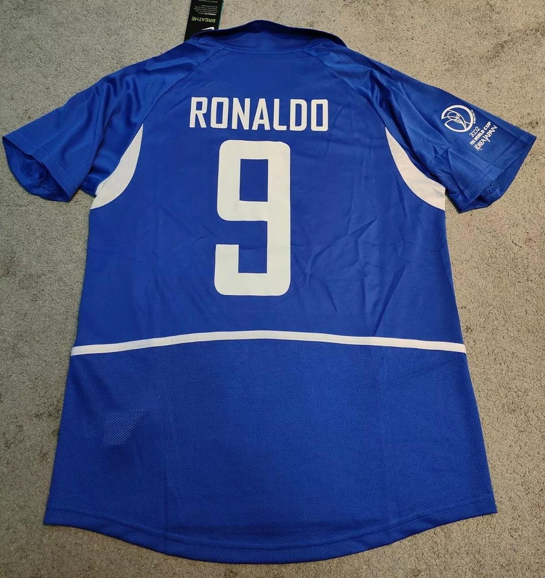 Rare Retro Brazil 2002 World Cup Away Shirt Jersey RONALDO R9 - Etsy