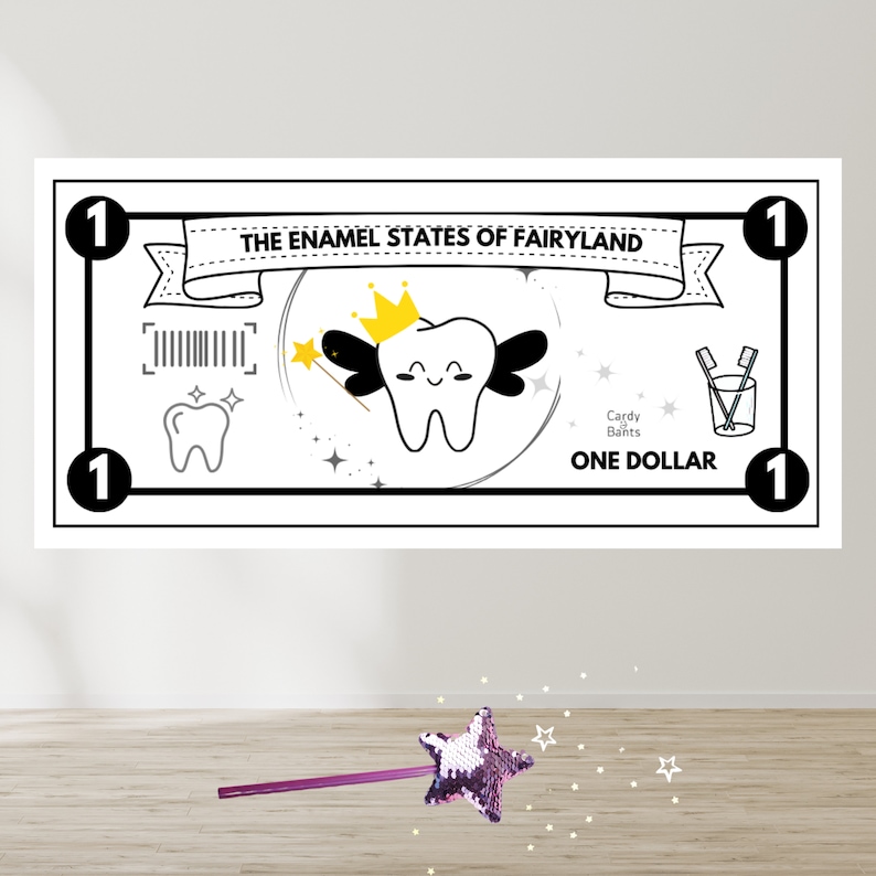 Tooth Fairy Money Printable: Play Reward Bucks (instant Download) - Etsy