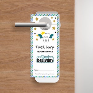 Mega Tooth Fairy Letter Receipt Certificate Door Hanger Money Bundle ...