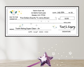 INSTANT EDITABLE Tooth Fairy Receipt Printable| First Tooth Lost ...