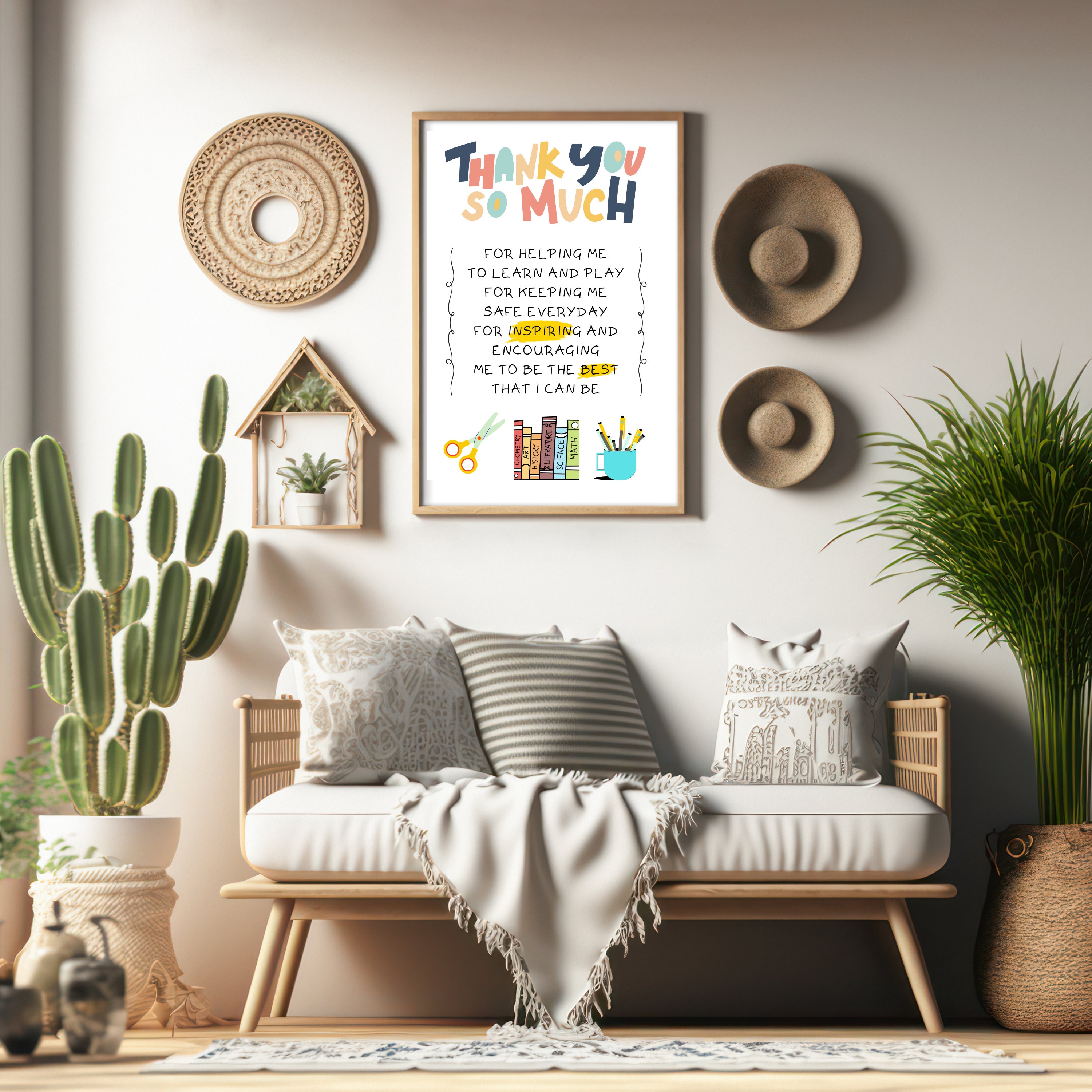 Teacher Appreciation Gift Card Printable and Wall Art Instant Download ...