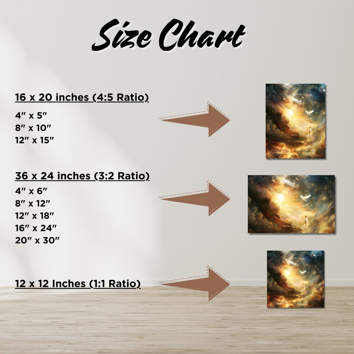 Jesus Leading Flock Print: Christian Bible Verse Wall Art (digital ...