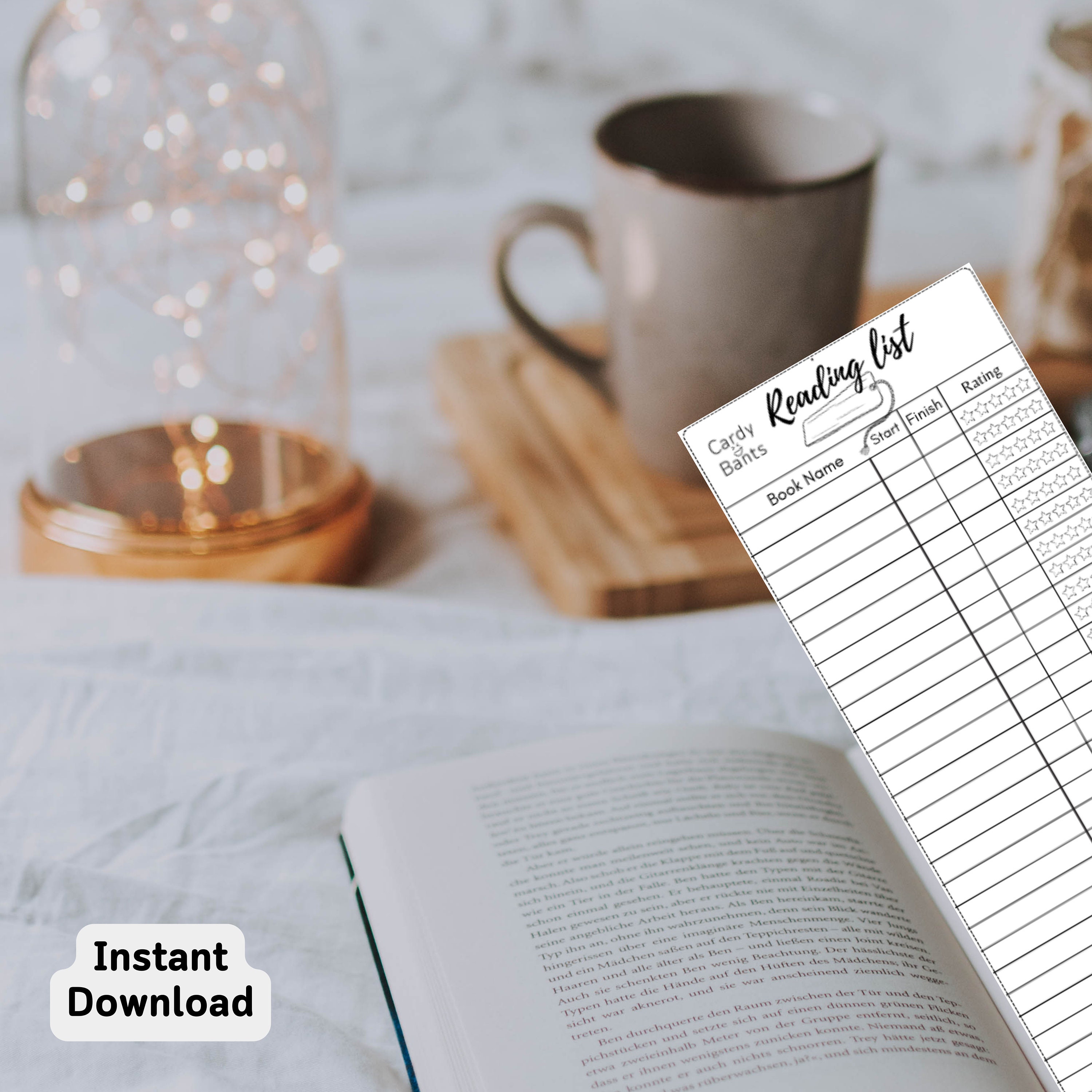 Printable Library Card Bookmark Instant Download Reading Log, Book ...