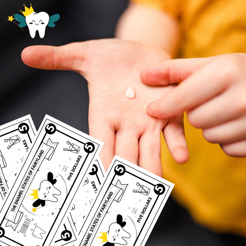 Tooth Fairy Money Printable: Play Reward Bucks (instant Download) - Etsy